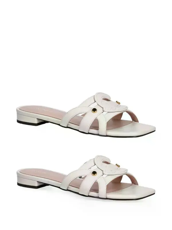 COCCINELLE C-me Logo Appliqué Sandals