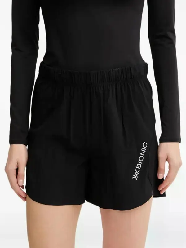 X-BIONIC Logo-print Elasticated Shorts - Black