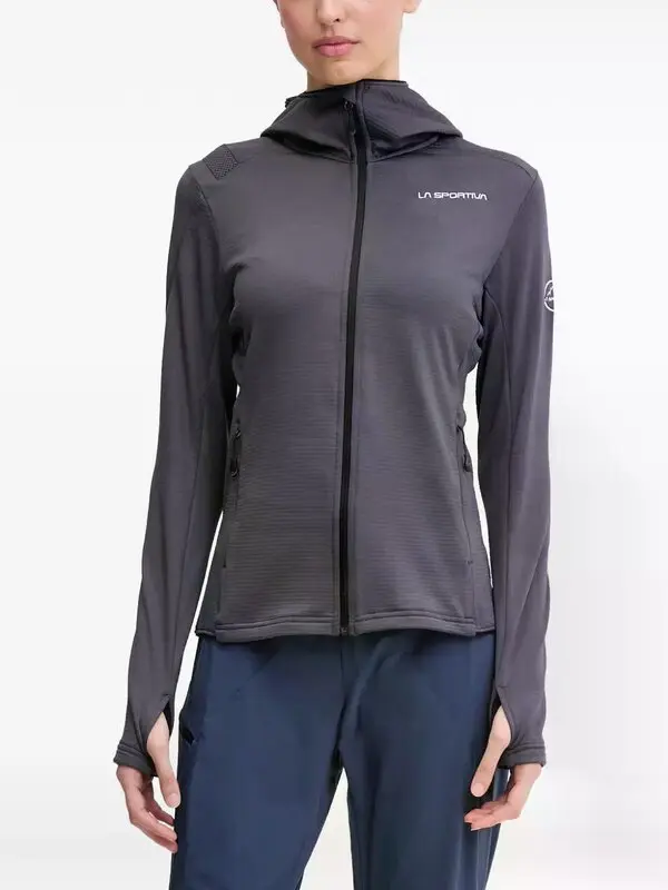 LA SPORTIVA Chill Thermal Hoody Logo-print Hooded Jacket - Grey