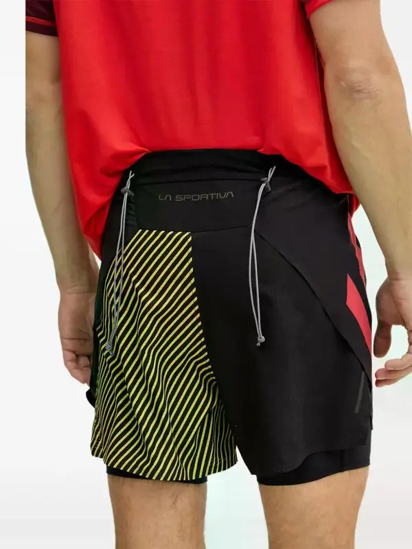 LA SPORTIVA Flow 5 Logo-print Layered Shorts