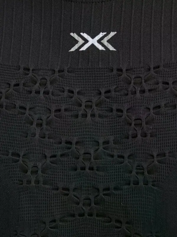 X-BIONIC Logo-print Perforated-detail Top