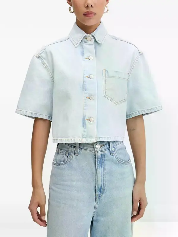 VICOLO Cropped Short-sleeve Shirt