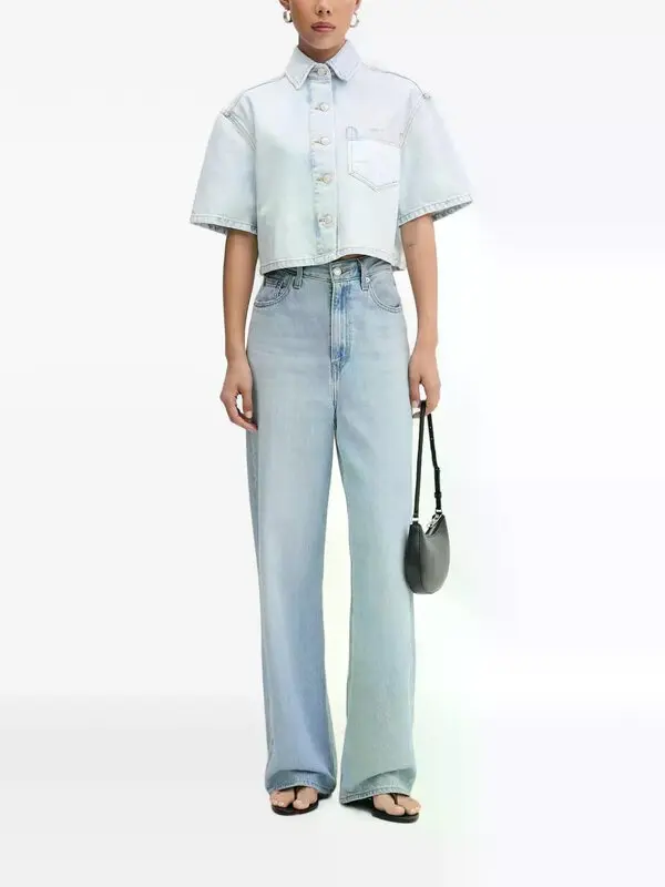 VICOLO Cropped Short-sleeve Shirt