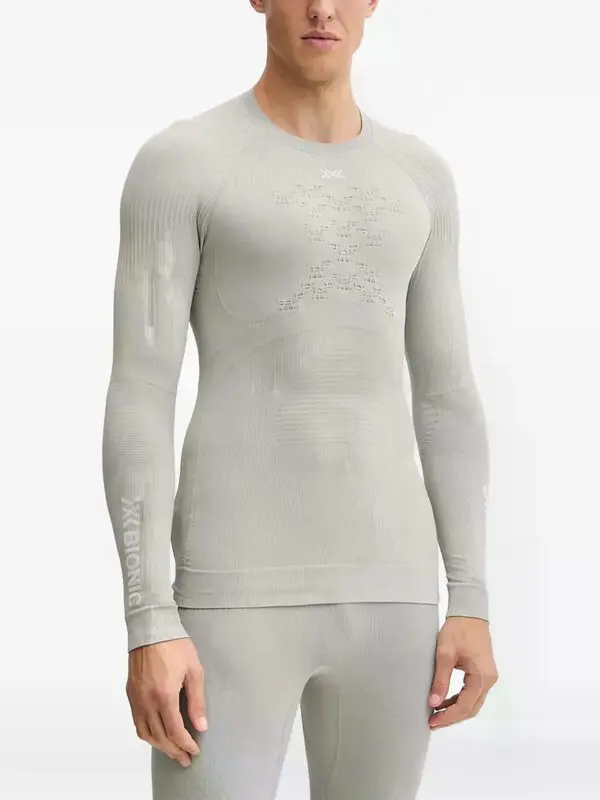 X-BIONIC Ribbed-knit Perforated Long-sleeve Top