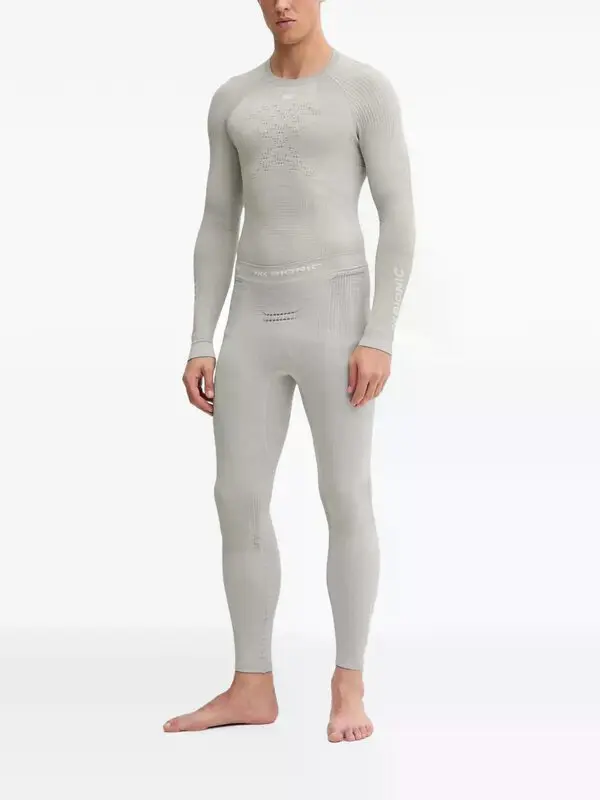 X-BIONIC Ribbed-knit Perforated Long-sleeve Top