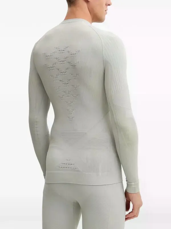 X-BIONIC Ribbed-knit Perforated Long-sleeve Top