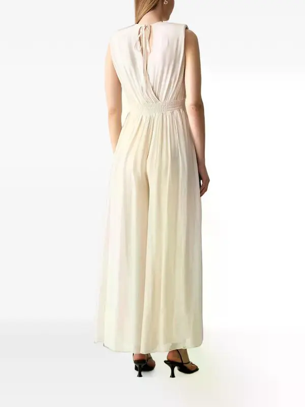 HAVEONE Wrap-style Wide-leg Jumpsuit