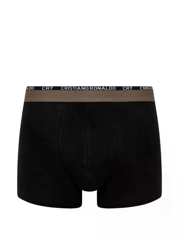 CR7 CRISTIANO RONALDO Logo-waistband Trunks - Black