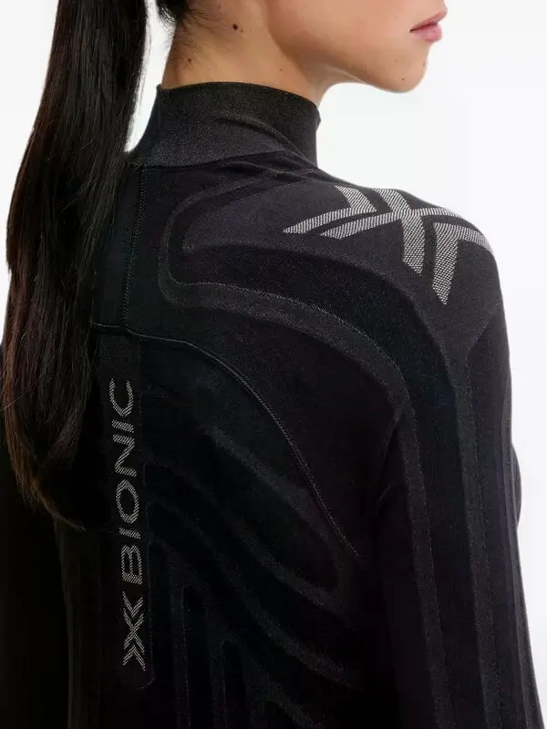 X-BIONIC Logo-print High-neck Top