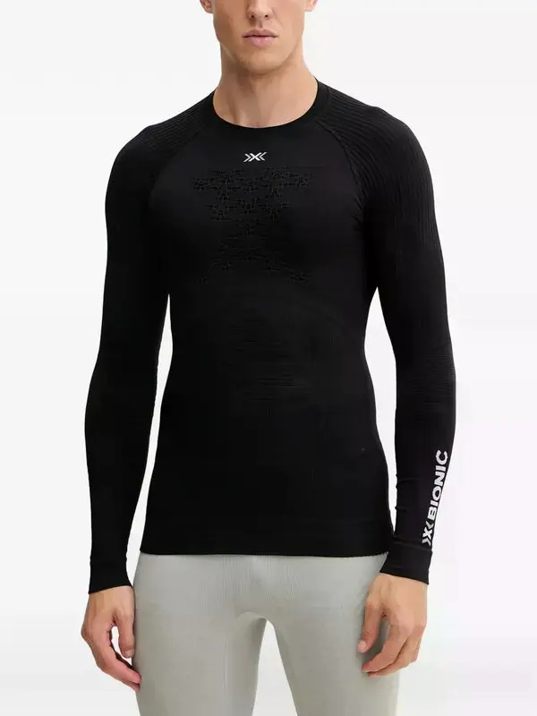 X-BIONIC Ribbed-knit Logo-print T-shirt