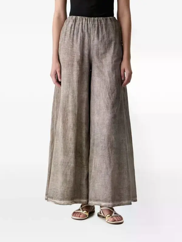 HAVEONE Elasticated Palazzo Pants - Neutrals