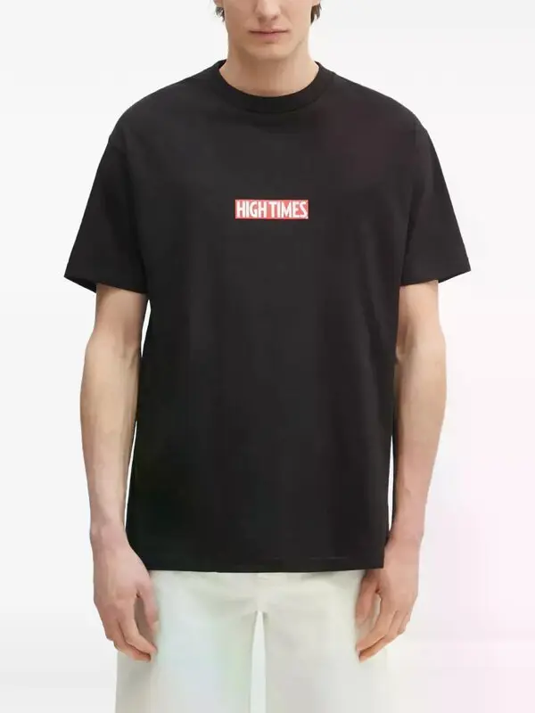 WACKO MARIA High Times Logo-print T-shirt - Black
