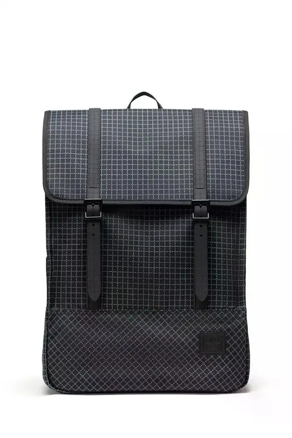 Herschel Supply Co. Survey 20l Grid-pattern Buckle-strap Backpack - Black