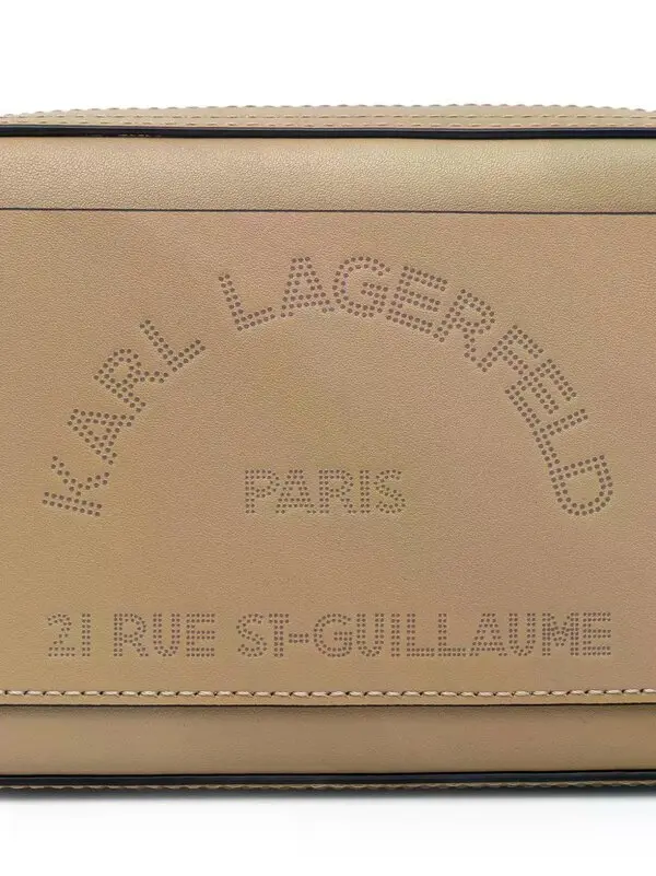 Karl Lagerfeld Logo-perforated Shoulder Bag