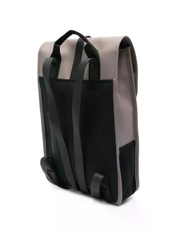 Rains Carabiner-fastening Foldover-top Backpack - Grey