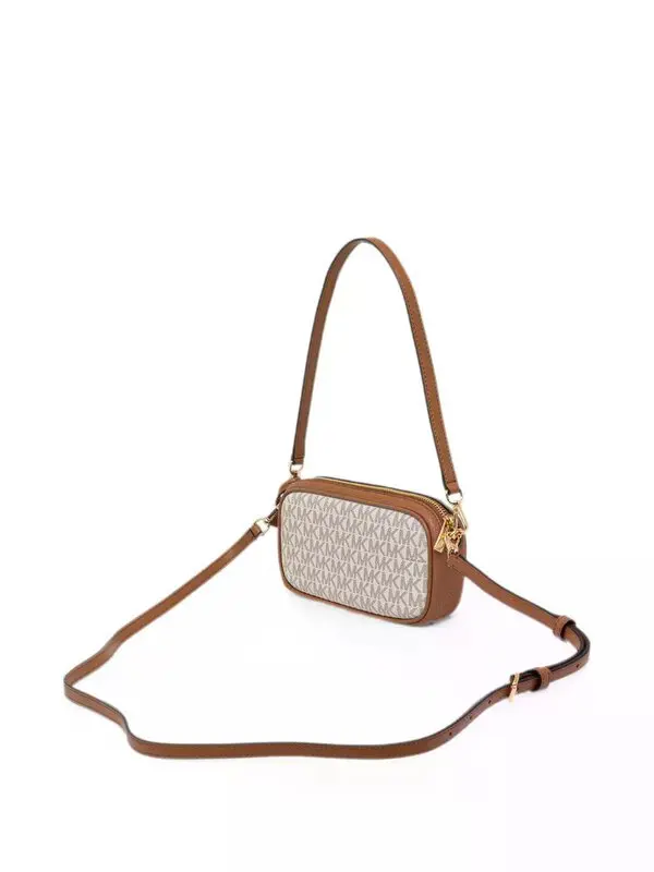 Michael Kors Logo-print Leather-trim Shoulder Bag