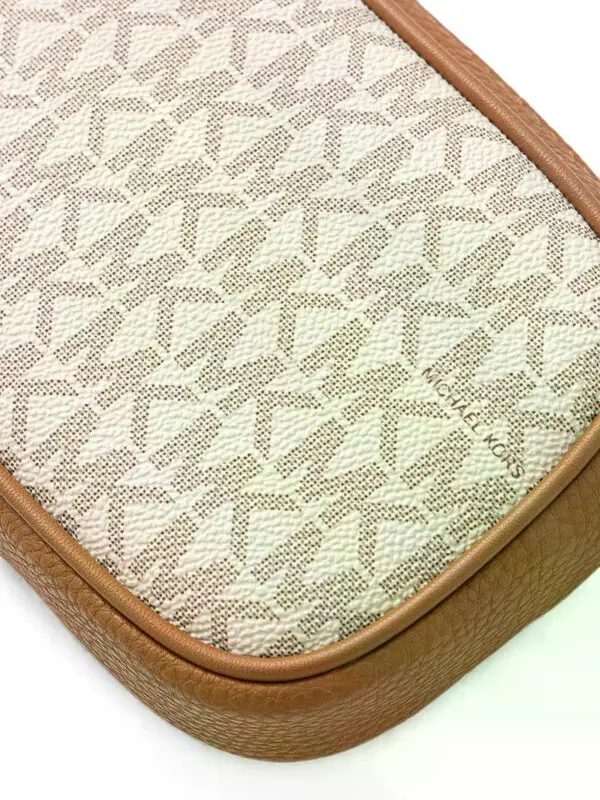 Michael Kors Logo-print Leather-trim Shoulder Bag
