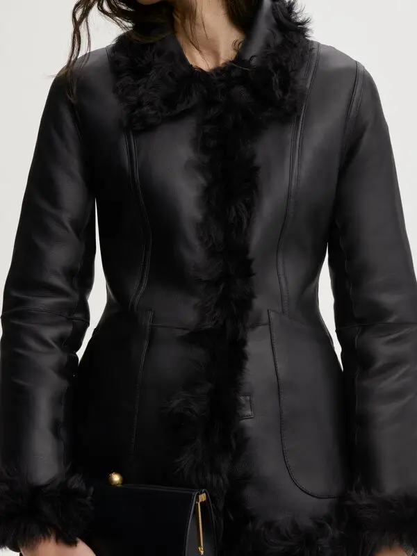 BY MALENE BIRGER Adeline Shearling Jacket