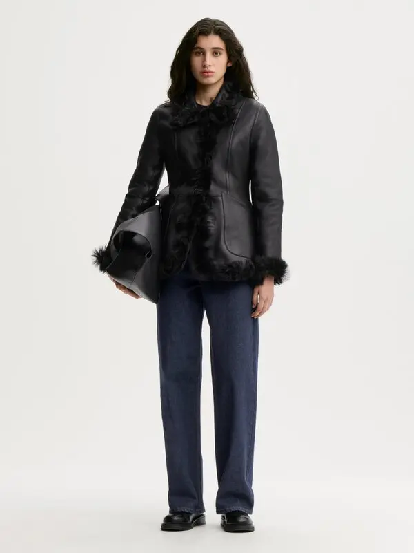 BY MALENE BIRGER Adeline Shearling Jacket