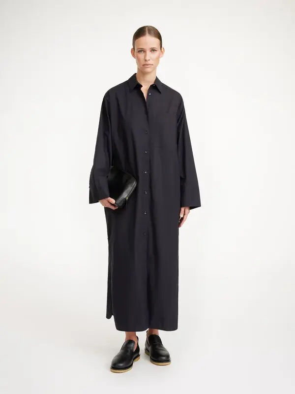 BY MALENE BIRGER Perros Organic Cotton Maxi Shirt Dress