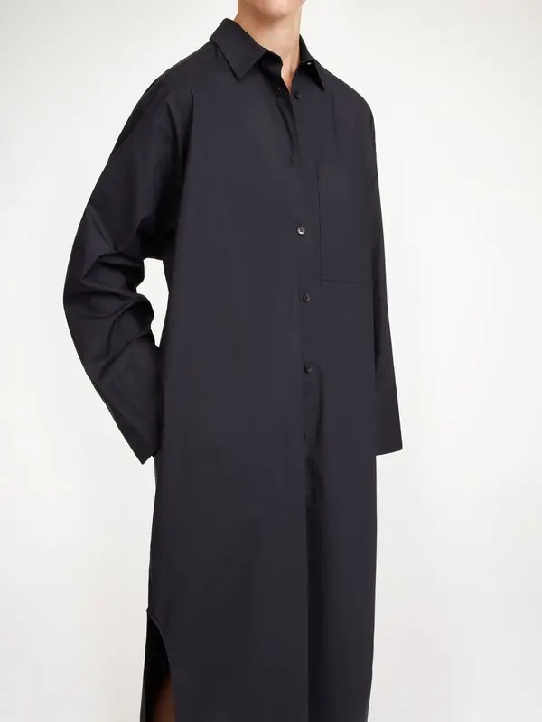 BY MALENE BIRGER Perros Organic Cotton Maxi Shirt Dress
