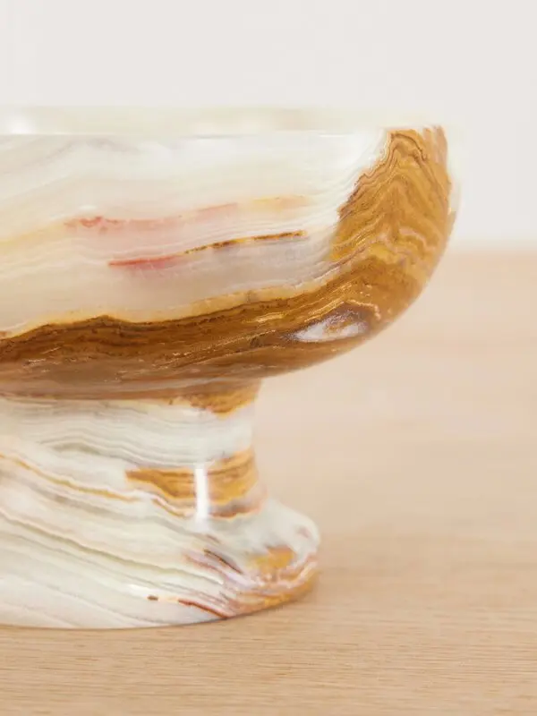 JIA JIA HOME Fluted Onyx Bowl