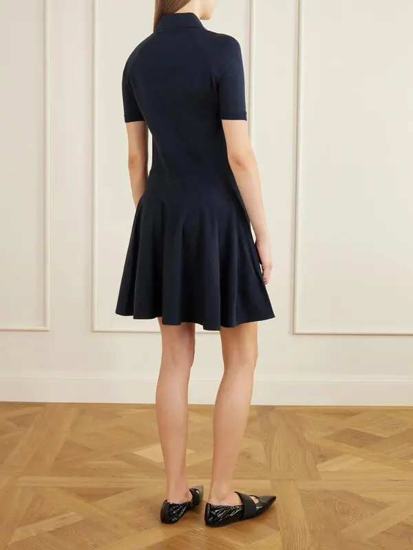 Givenchy Ribbed Cotton-blend Polo Dress