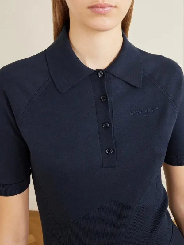 Givenchy Ribbed Cotton-blend Polo Dress