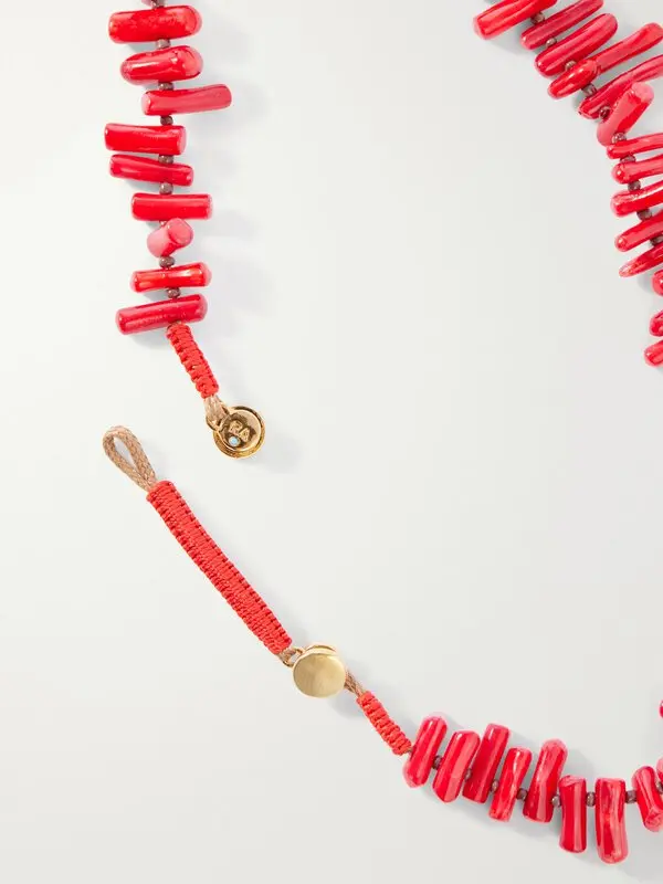 ROXANNE ASSOULIN Coral Branch Beaded Necklace