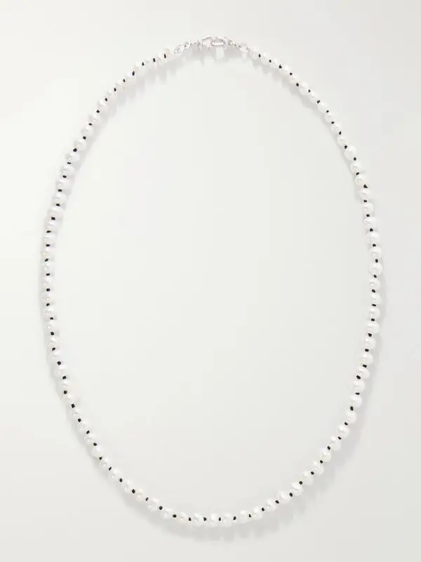 LOREN STEWART Sterling And Pearls Necklace - Silver