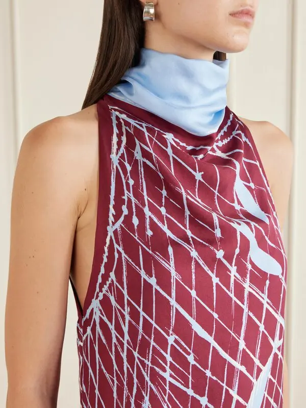 Altuzarra Moonlight Printed Silk Maxi Dress