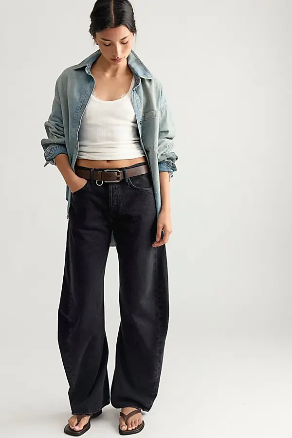 AGOLDE Spiral Twisted Seam Jeans At - Vanta