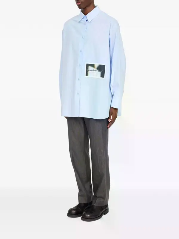 MAISON MARGIELA Graphic-print Button-down Shirt