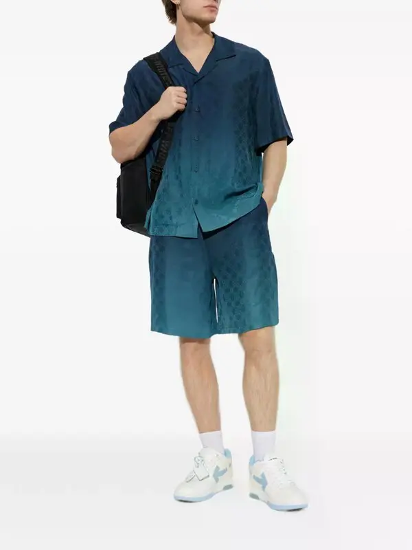 Off-White Arrow Monogram Jacquard Bowling Shirt