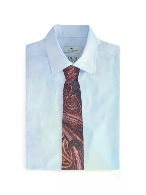 Etro Silk Jacquard Tie With Paisley Motif