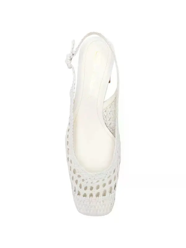 Santoni Woven Slingback Pumps
