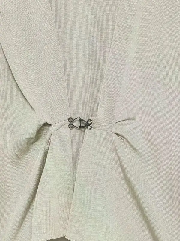 LANVIN 2004 Draped Hook-fastening Blouse