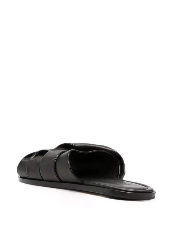 JW Anderson Padded Crossover Sandals - Black