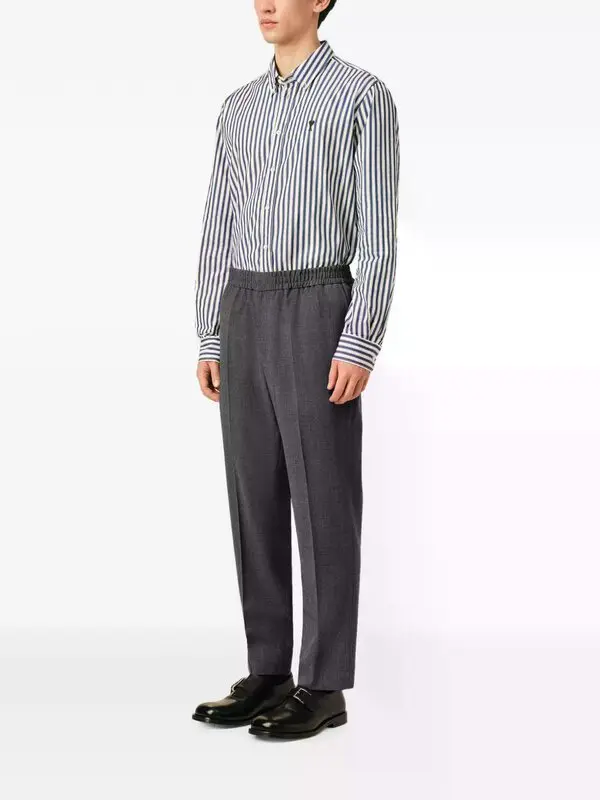 AMI Paris Elasticated-waist Wool Trousers