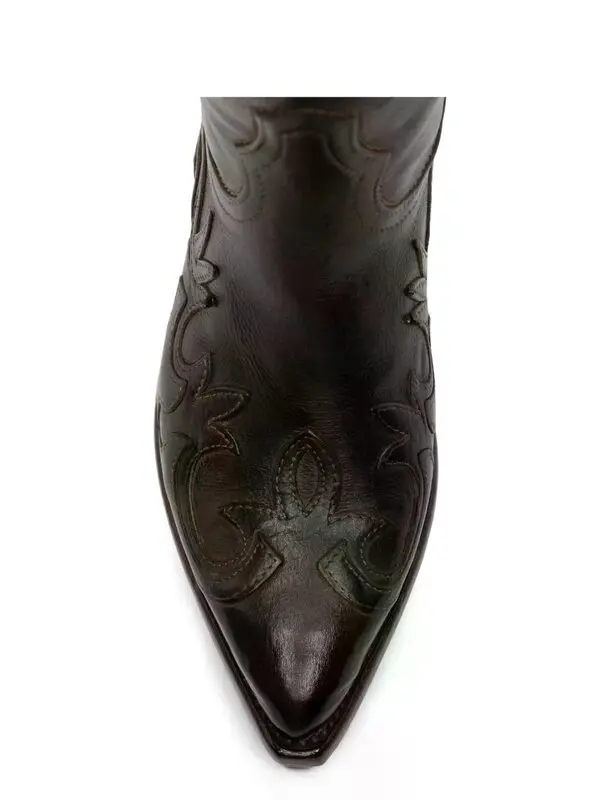 ERALDO Embroidered Leather Boots