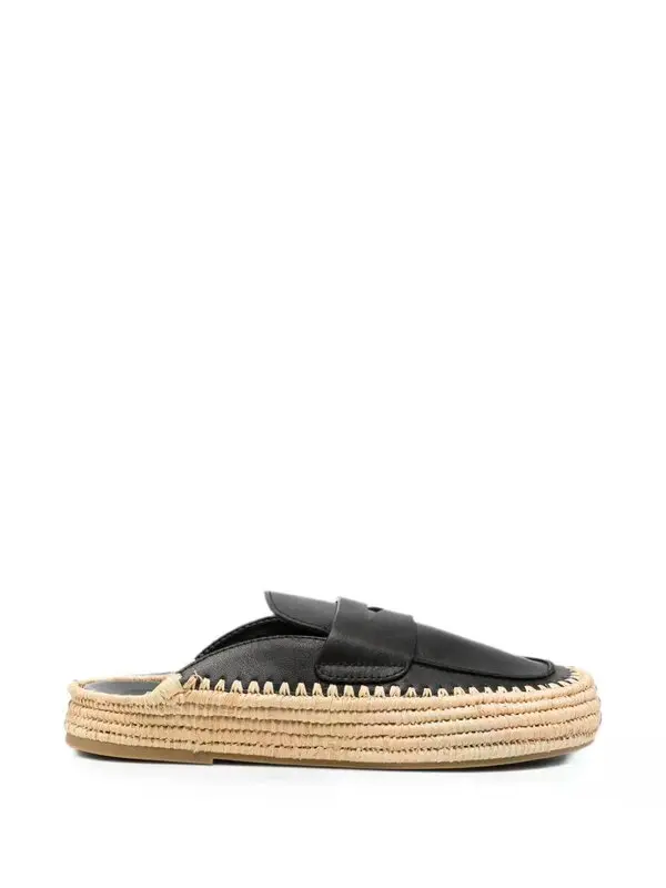 PALOMA BARCELO Belinda Leather Mules - Black