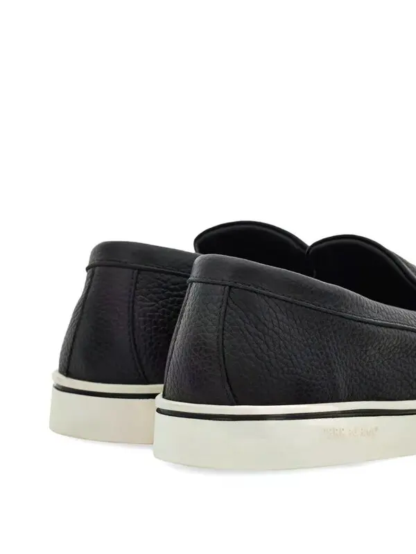 FERRAGAMO Gancini Ornament Boat Shoe Loafers
