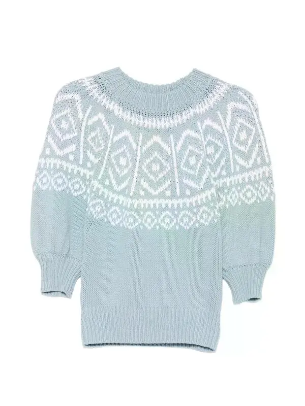 Altuzarra Fair Isle Knit Jumper - Blue