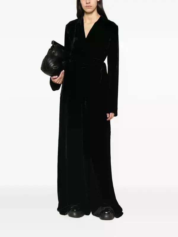 Rick Owens Velvet Wrap Blouse