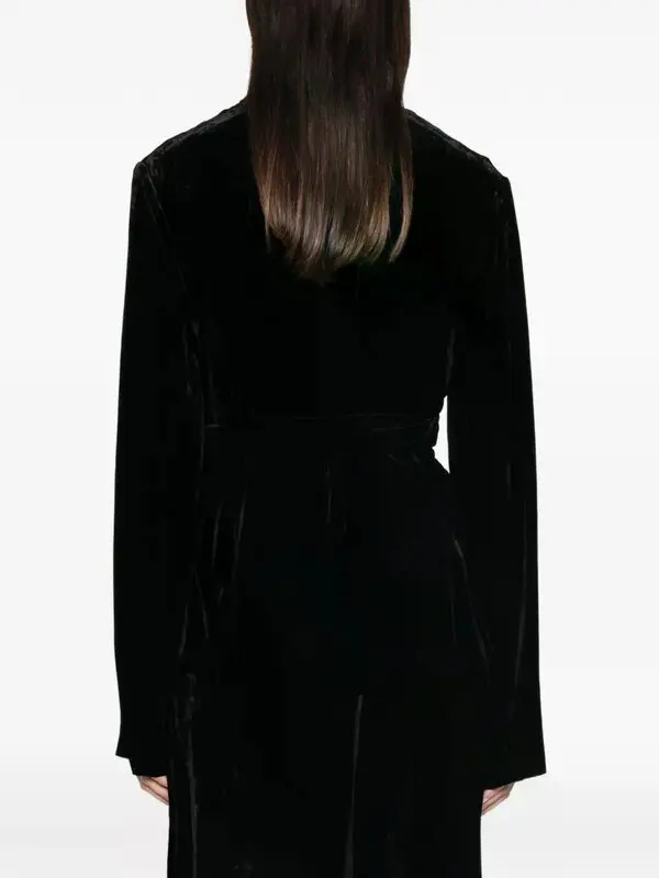 Rick Owens Velvet Wrap Blouse