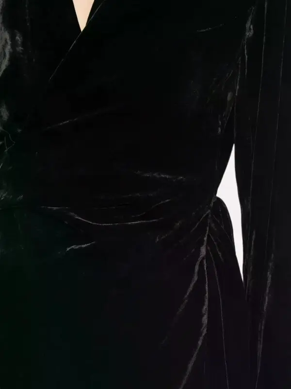 Rick Owens Velvet Wrap Blouse
