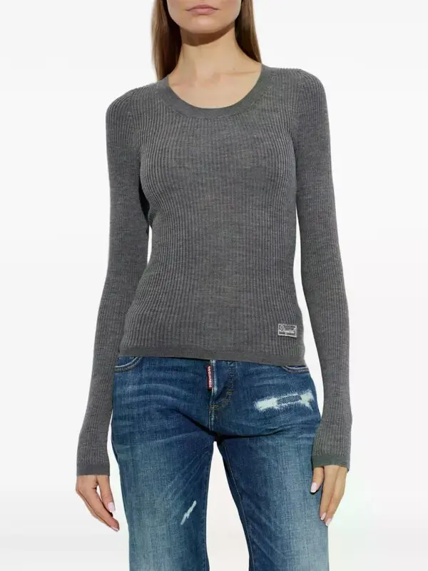 Dsquared2 Ribbed-knit Wool Sweater