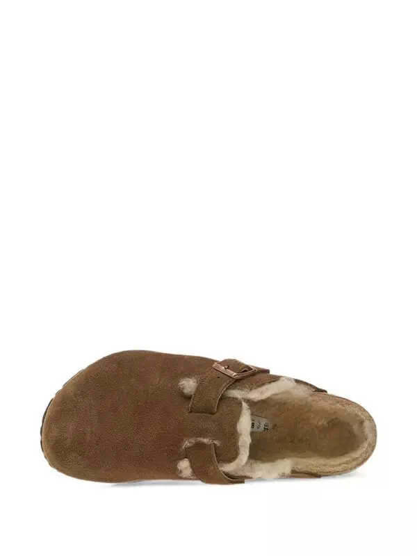 BIRKENSTOCK Boston Shearling Mules - Brown