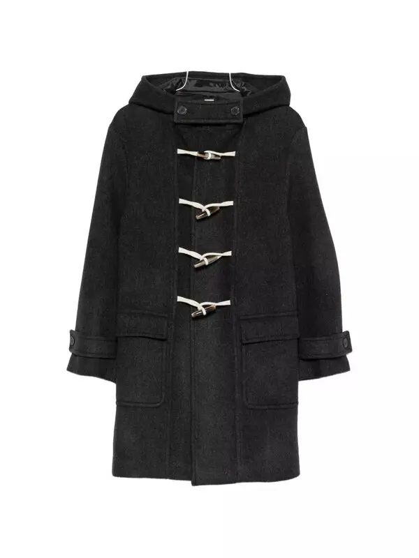 SEMICOUTURE Hooded Toggle-fastening Coat