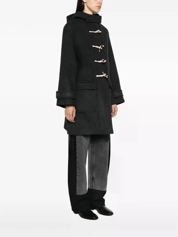 SEMICOUTURE Hooded Toggle-fastening Coat